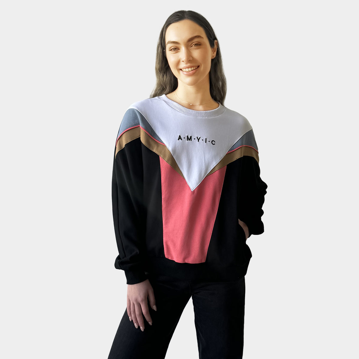 AM023053 CLASSIC & EMBROIDERY LETTERS & SIDE POCKETS – Amyic